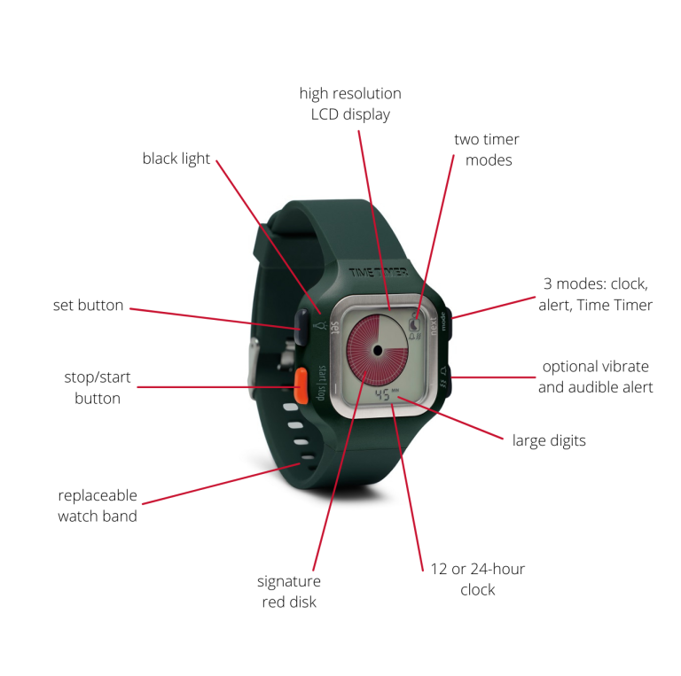 Time Timer® Watch PLUS - TimeTimer